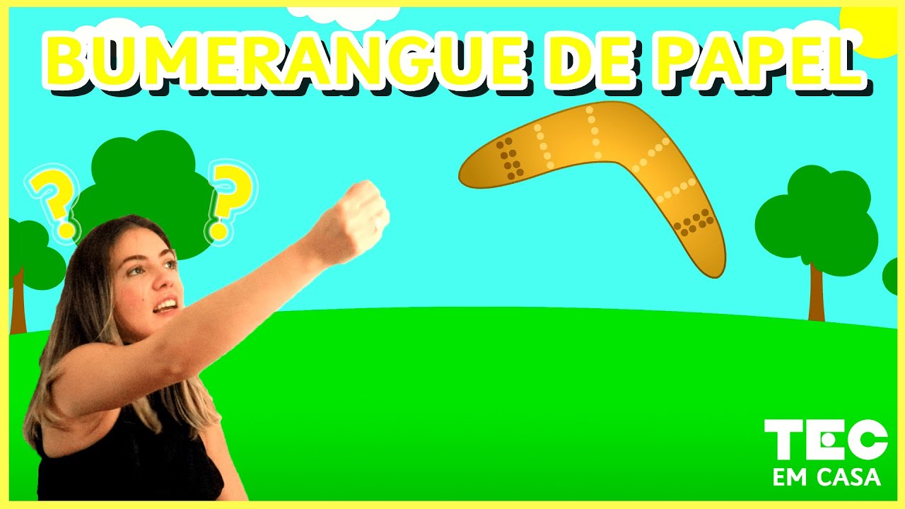 BUMERANGUE DE PAPEL | Aprenda a fazer um bumerangue usando apenas um ...