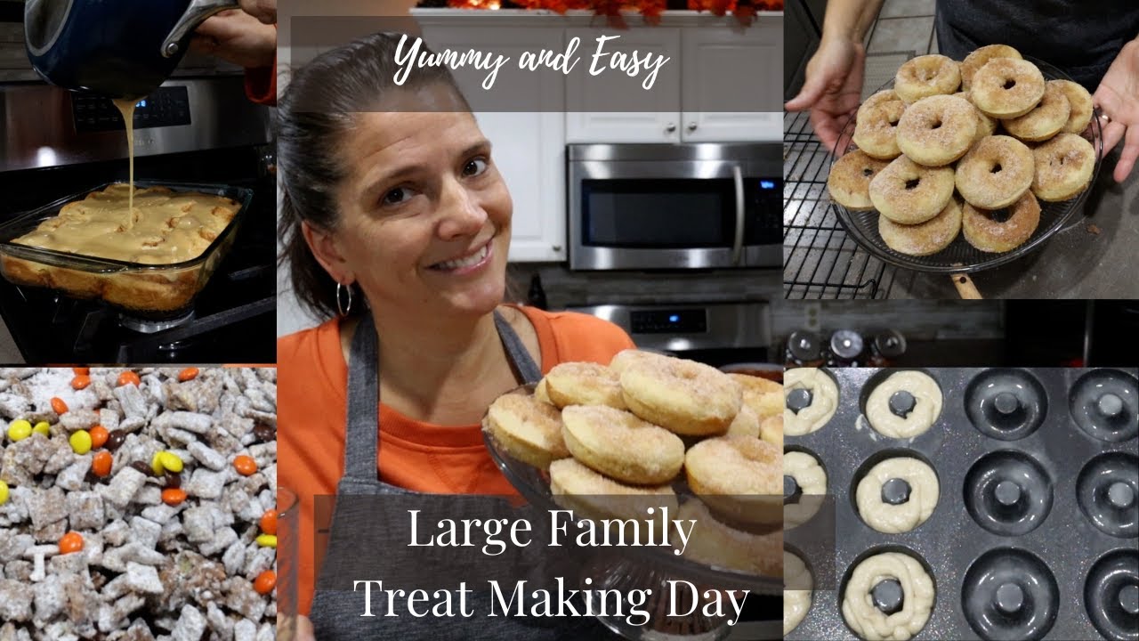 Large Family Treat Making Day and EASY Dinner - YouTube