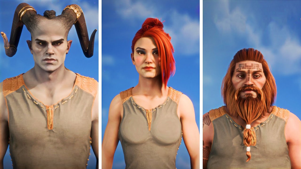 All Character Customizations (Elf/Qunari/Human/Dwarf) - Dragon Age: The ...