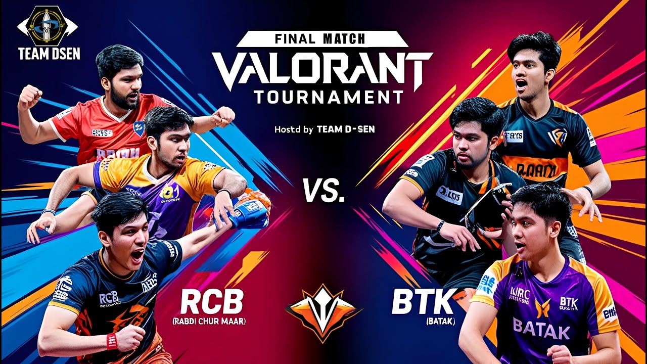 🔴 D SEN CHAMPIONSHIP 🏆 LIVE - RCB vs BTK BEST OF 3 TODAY #valorant #tournamentlive #valorantlive ...