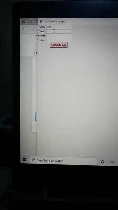 Age calculator using python #shorts #short #ytshorts #viral #bgm # ...