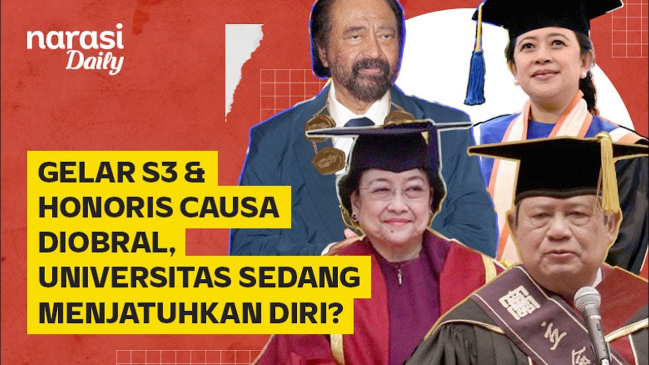 Gelar S3 dan Honoris Causa Diobral, Universitas sedang Menjatuhkan Diri ...