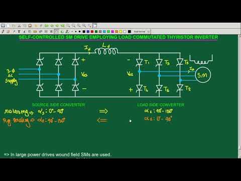 SELF CONTROLLED SYNCHRONOUS MOTOR DRIVE EMPLOYING LOAD COMMUTATED THYRISTOR INVERTER | EE308 ED ...