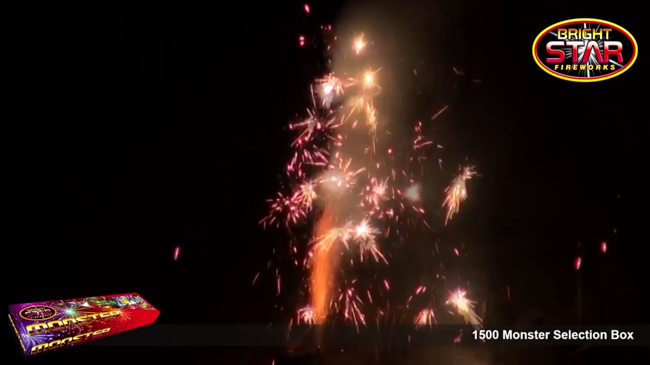 BS Monster Selection Box From Cardiff Fireworks - YouTube