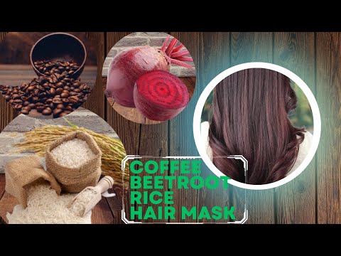 Natural BEETROOt hair Mask/Coffee For Dark , Thick hair/Rice hair ...