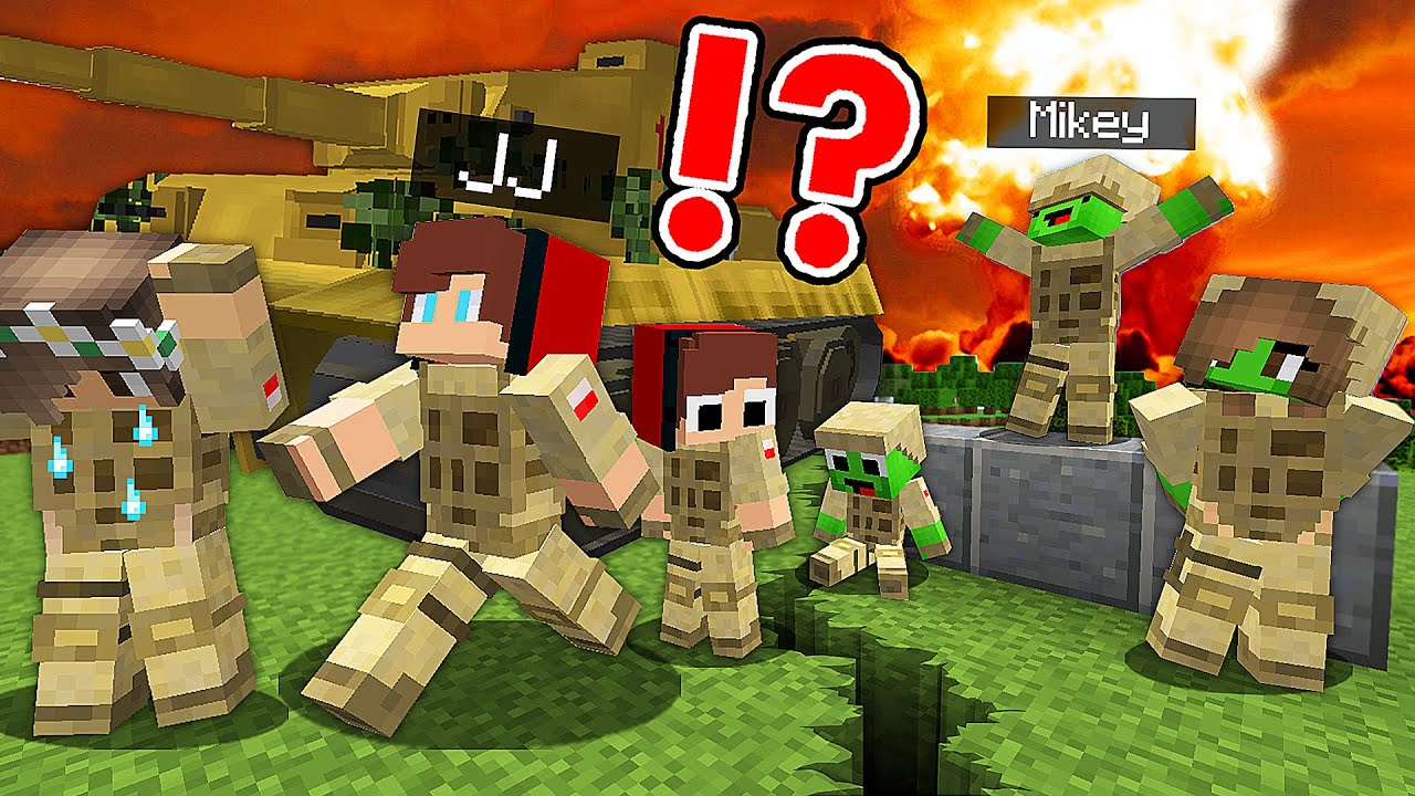 How JJ Family and Mikey Family Became War in Minecraft? - Maizen - YouTube