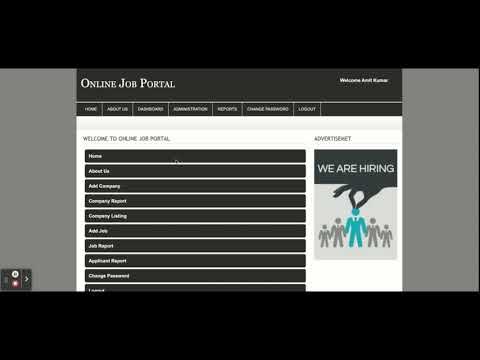 Online Job Portal | PHP and MySQL Project Source Code | PHP MySQL CRUD Project - YouTube