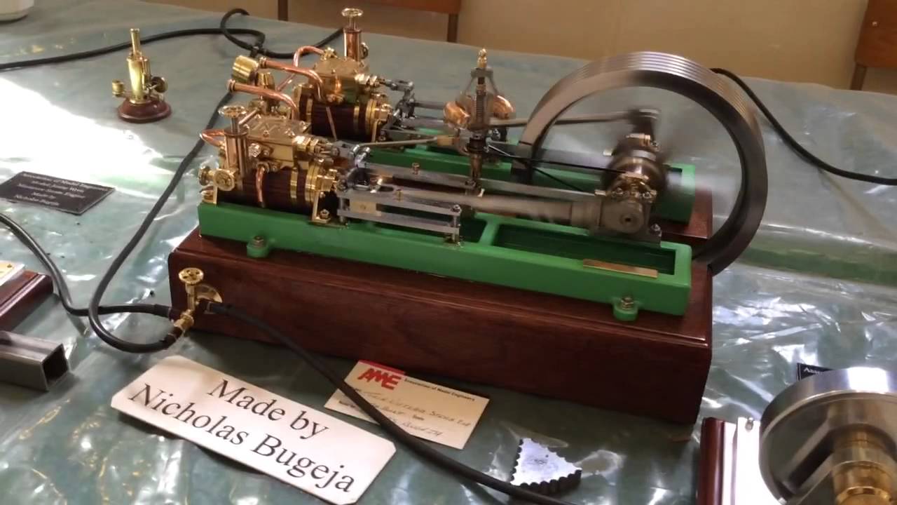 Twin Victoria model steam engine made byTa' Lorbu Engines(Nick Bugeja ...
