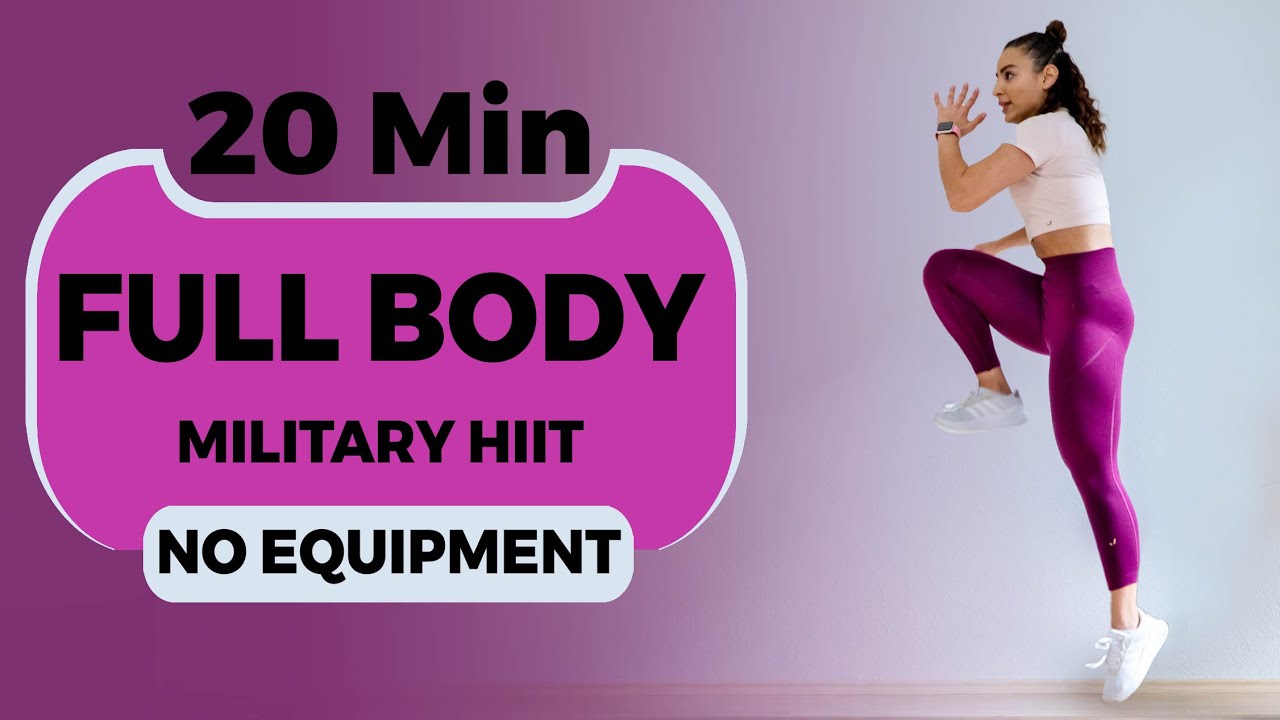 20 MINUTES FULL BODY - MILITARY HIIT WORKOUT - NO EQUIPMENT - NO REPEAT ...