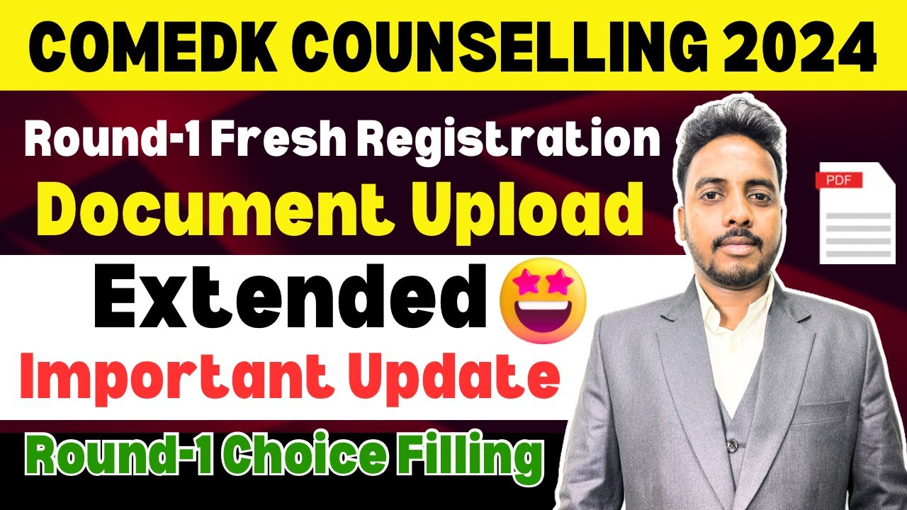 COMEDK 2024 Registration Extended🔥| New Counselling Schedule | COMEDK ...