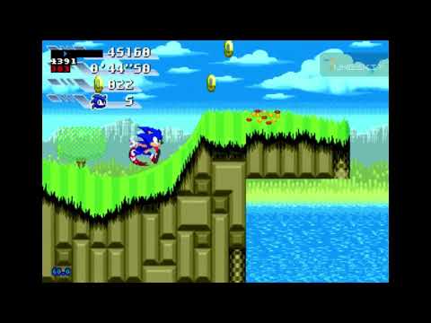 Sonic next genesis (Hack) 1st level as Sonic walkthrough - YouTube