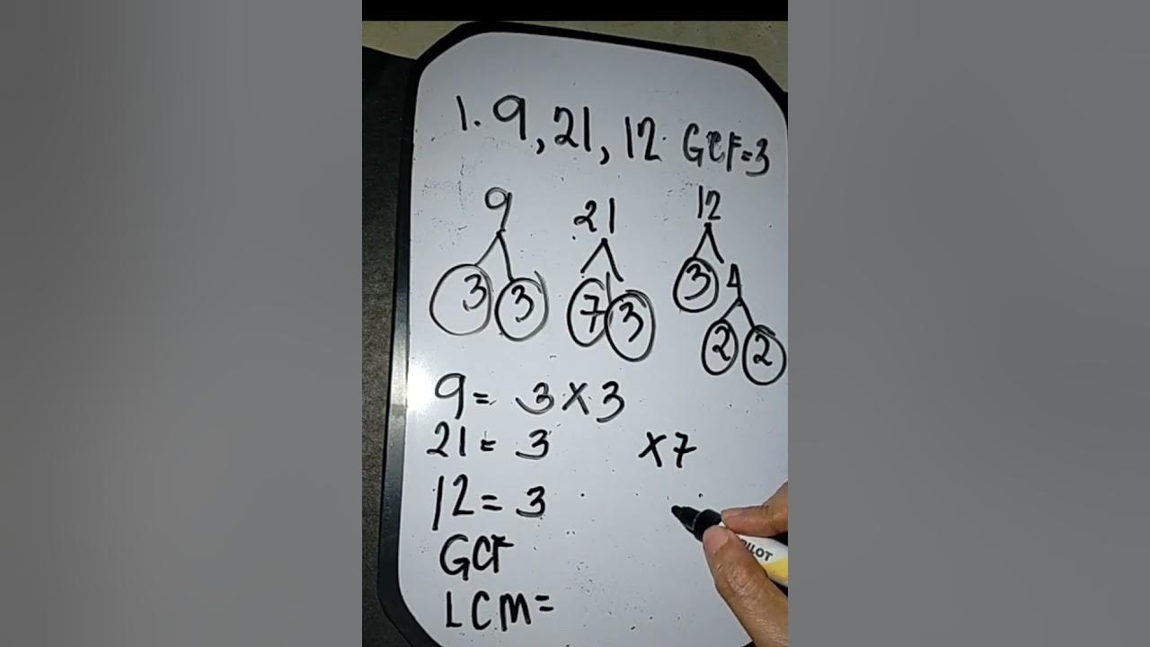 Finding GCF/LCM using Continuous Division, Factor Tree and skip ...