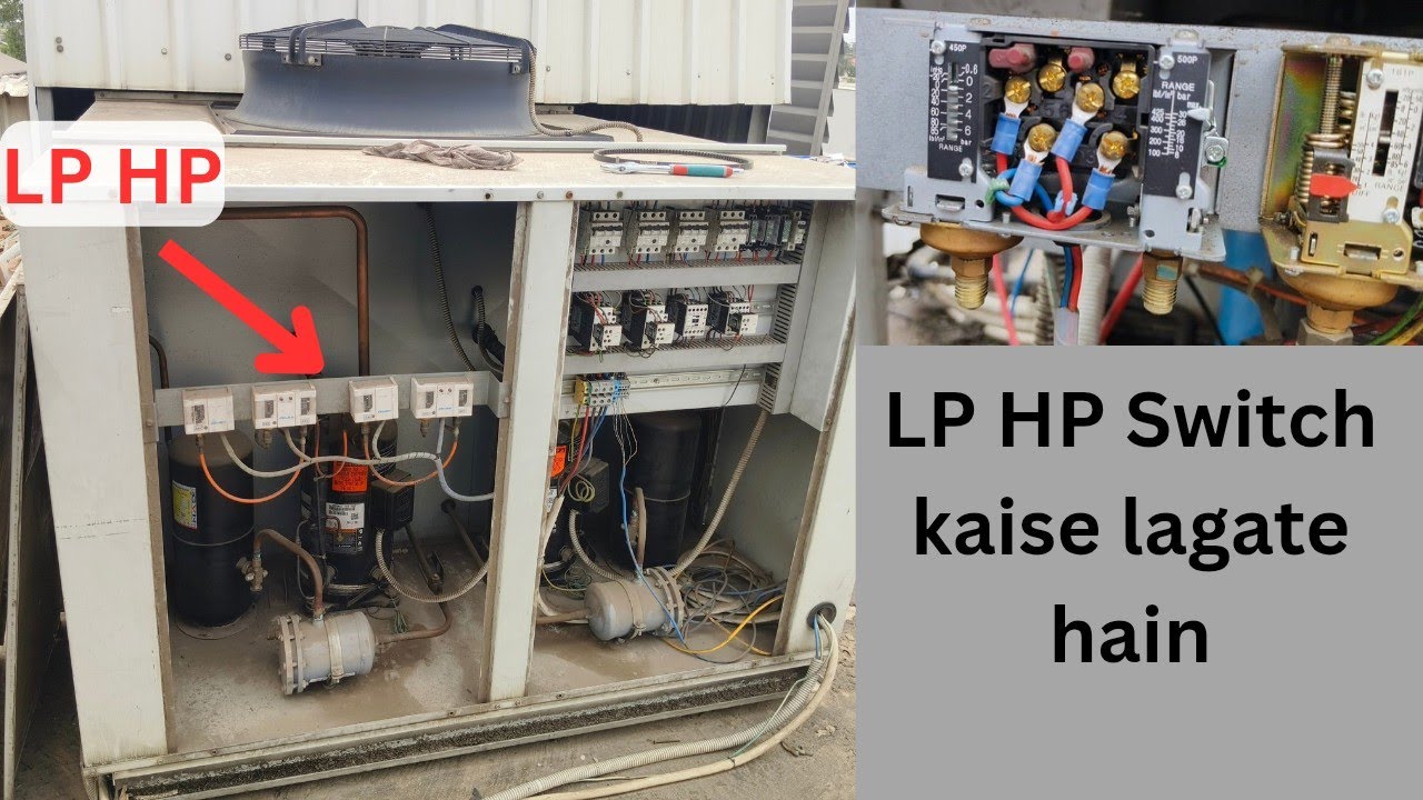 LP HP Switch install and wiring connection| how to adjust lp hp Switch ...