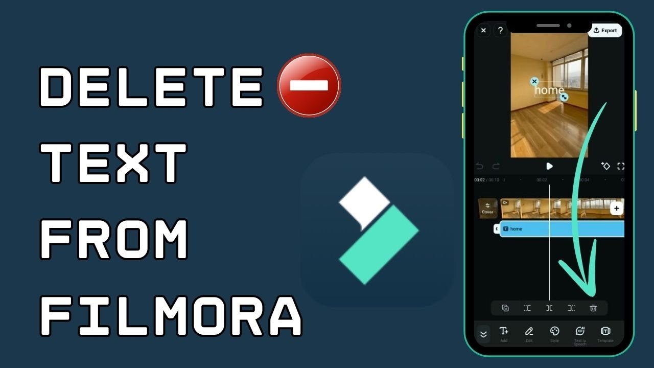 How to Delete Text from Filmora App 2024? - YouTube