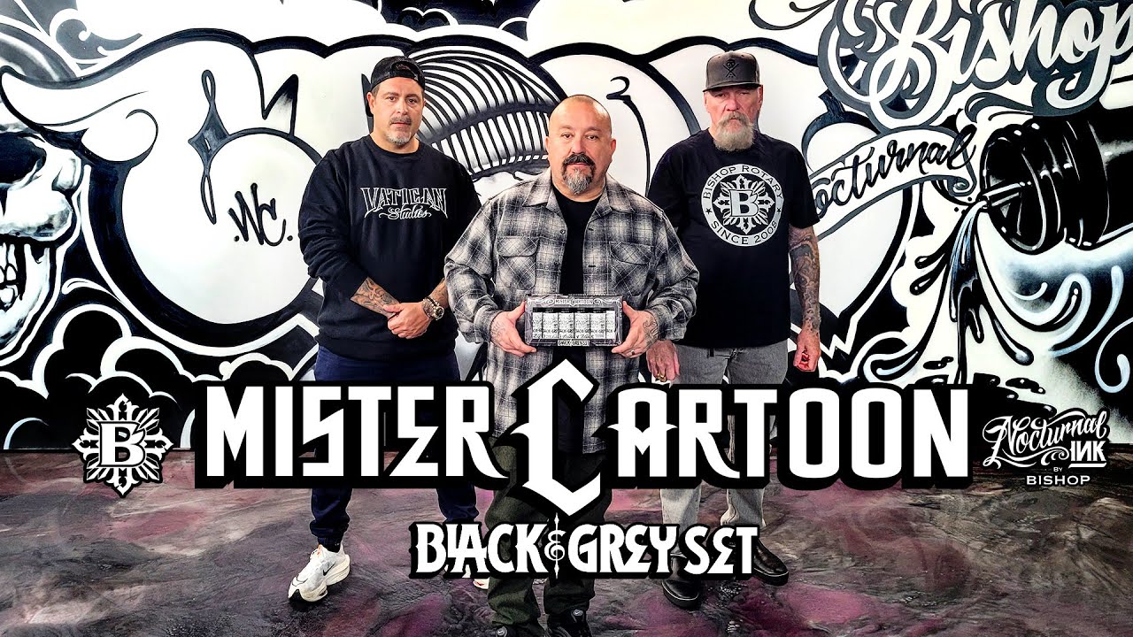 Mister Cartoon X Nocturnal Ink Black And Grey Ink Set Youtube