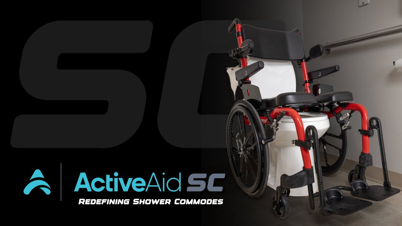ActiveAid SC - Modular Shower Commode Chair - YouTube