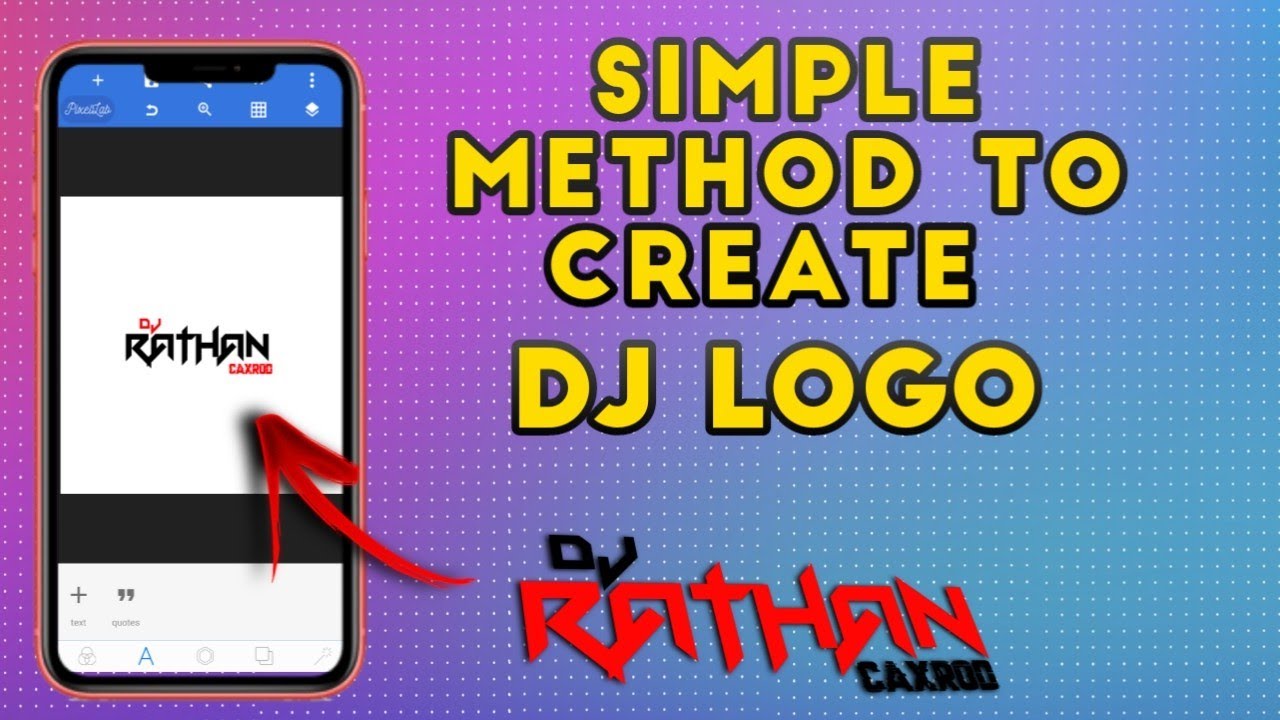 DJ LOGO CREATE ON MOBILE | DJ LOGO |DJ RATHAN CAXROD - YouTube