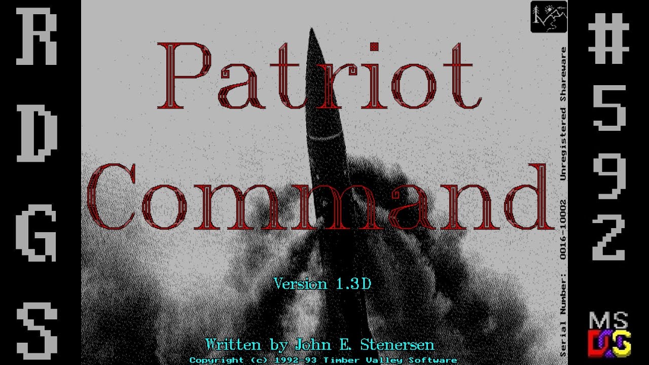 Random DOS Game Show #592: Patriot Command (1992) - YouTube