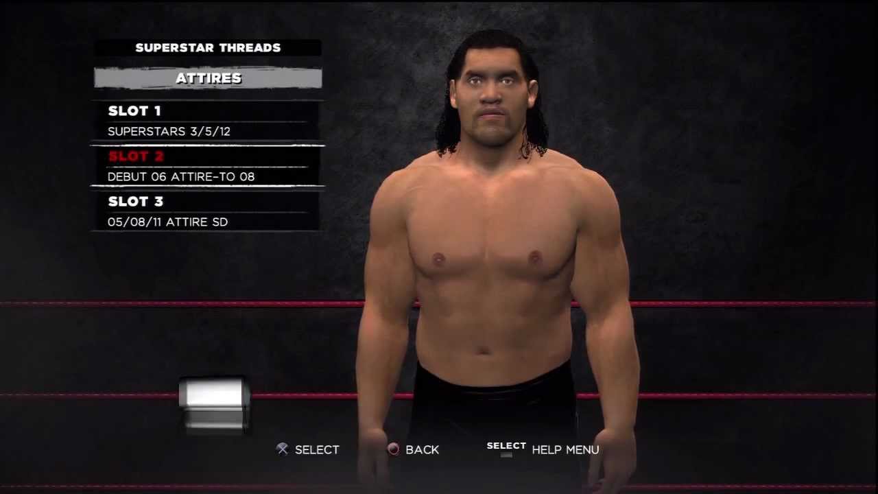 WWE 13 Superstar Threads The Great Khali Debut 2006-2008 Attire - YouTube