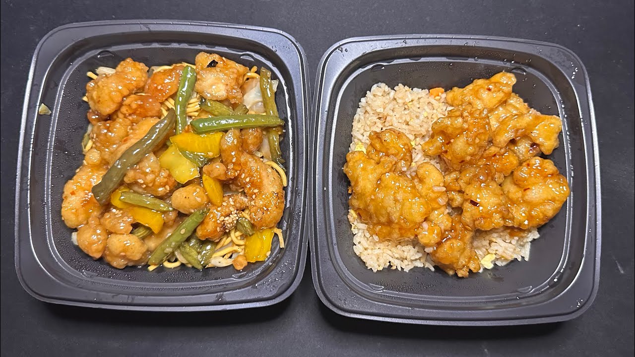 Panda Express ASMR | Mukbang eating sesame and orange chicken! - YouTube