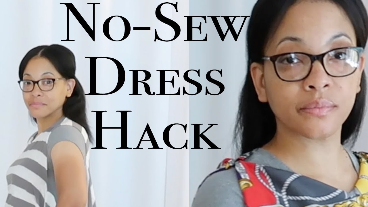 DIY Dress Hack and Styling | 2 Dresses | 3 Cut Dress Hack - YouTube