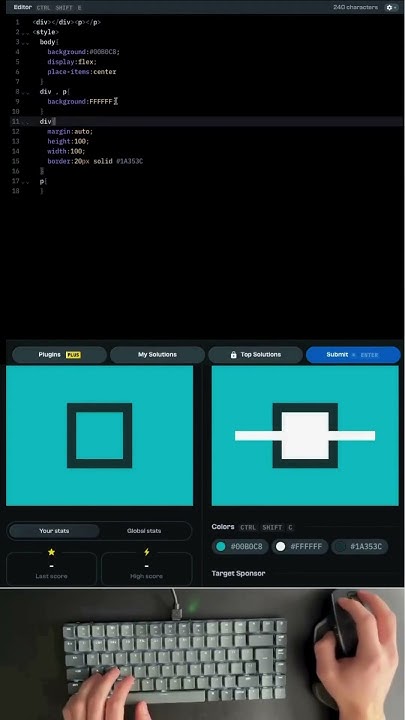 CSS Battle 28th March #css #html #keyboard #webdevelopment #webdesign #showmelove #song #music ...