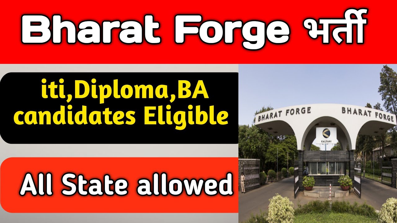 Bharat Forge Latest Campus placement || Bharat Forge New Vacancy ...