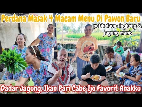 RENNY WONG NDESO KEMBALI MASAK PAKE TUNGKU‼️MASAK LODEH TEWEL,BUNGA PEPAYA,DADAR,IKAN PARI CABE IJO