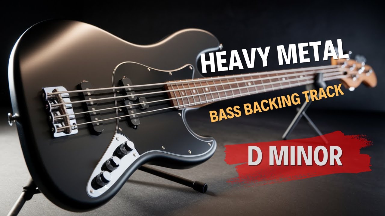 Melodious Heavy Metal Bass Backing Track In D Minor - YouTube