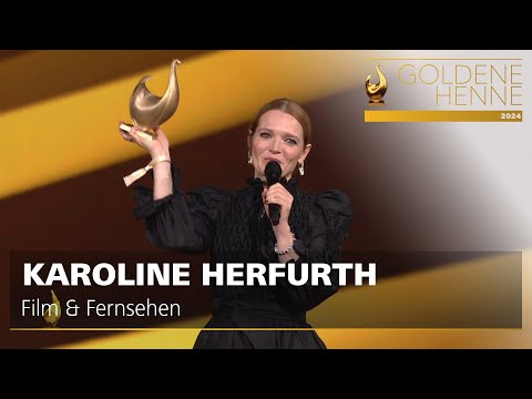 KAROLINE HERFURTH gewinnt Goldene Henne für Film & Fernsehen | Goldene Henne 2024 | MDR