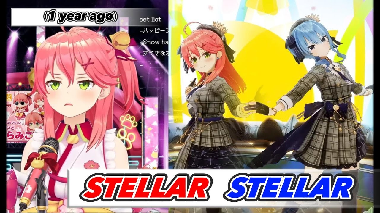 Mikochi Finally Perform Her Favorite Song "Stellar Stellar" With Suisei 4 New Year【MiComet ...