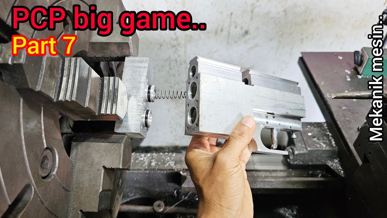 How to make chamber PCP big game with a lathe part 7 - YouTube