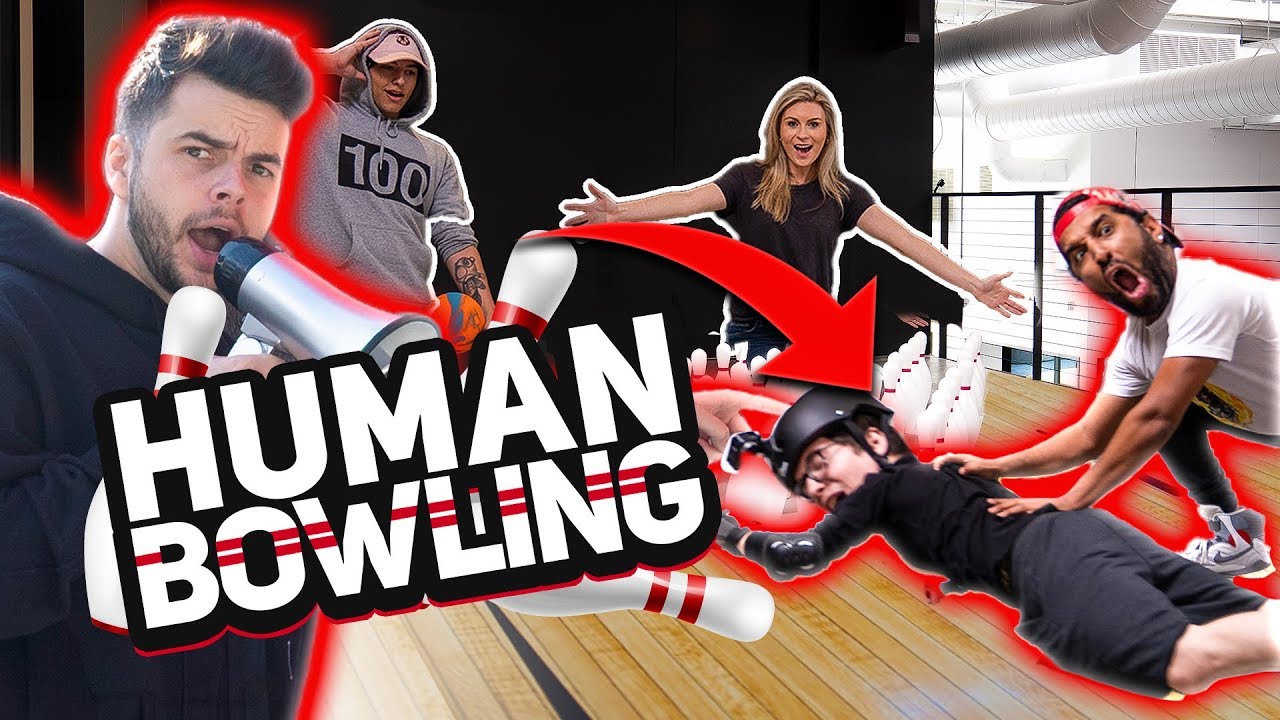 Nadeshot Forces Staff To Play HUMAN BOWLING! - Crash The Compound - YouTube