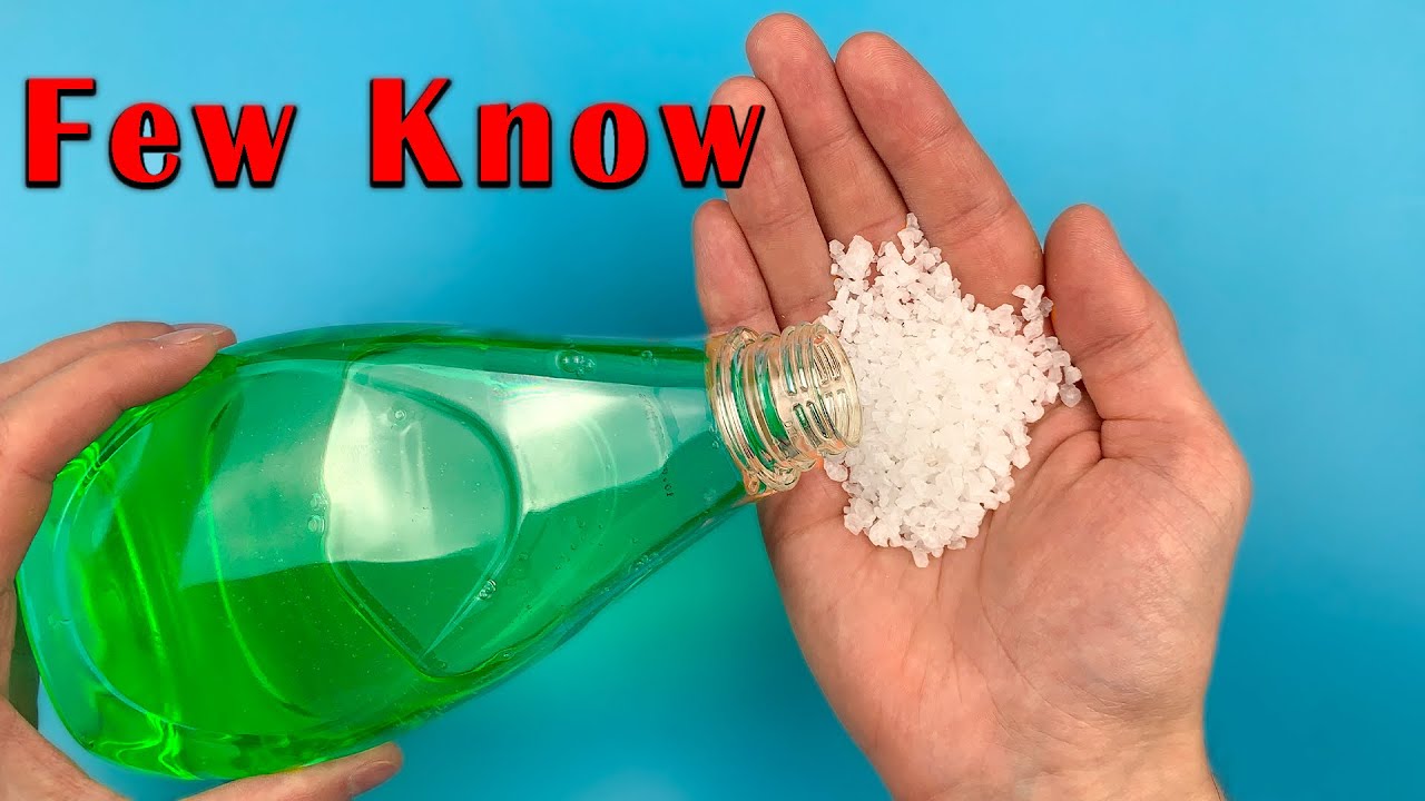 Mixing detergent with SALT 😱 You will not believe the Incredible Result ...