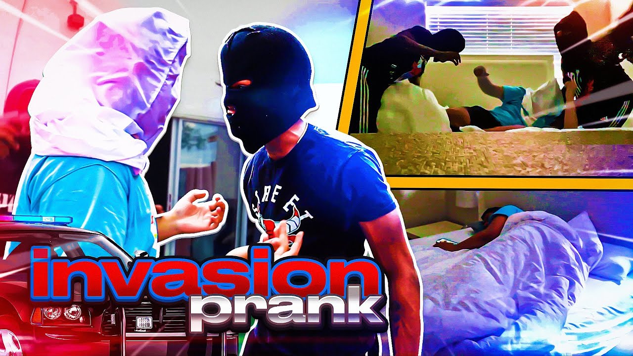 HOME INVASION PRANK GONE WRONG *THEY CALLED THE POLICE*😱 - YouTube