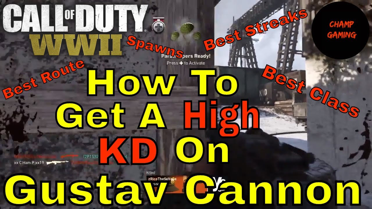 How To Get A High KD On Gustav Cannon in COD WW2 - YouTube