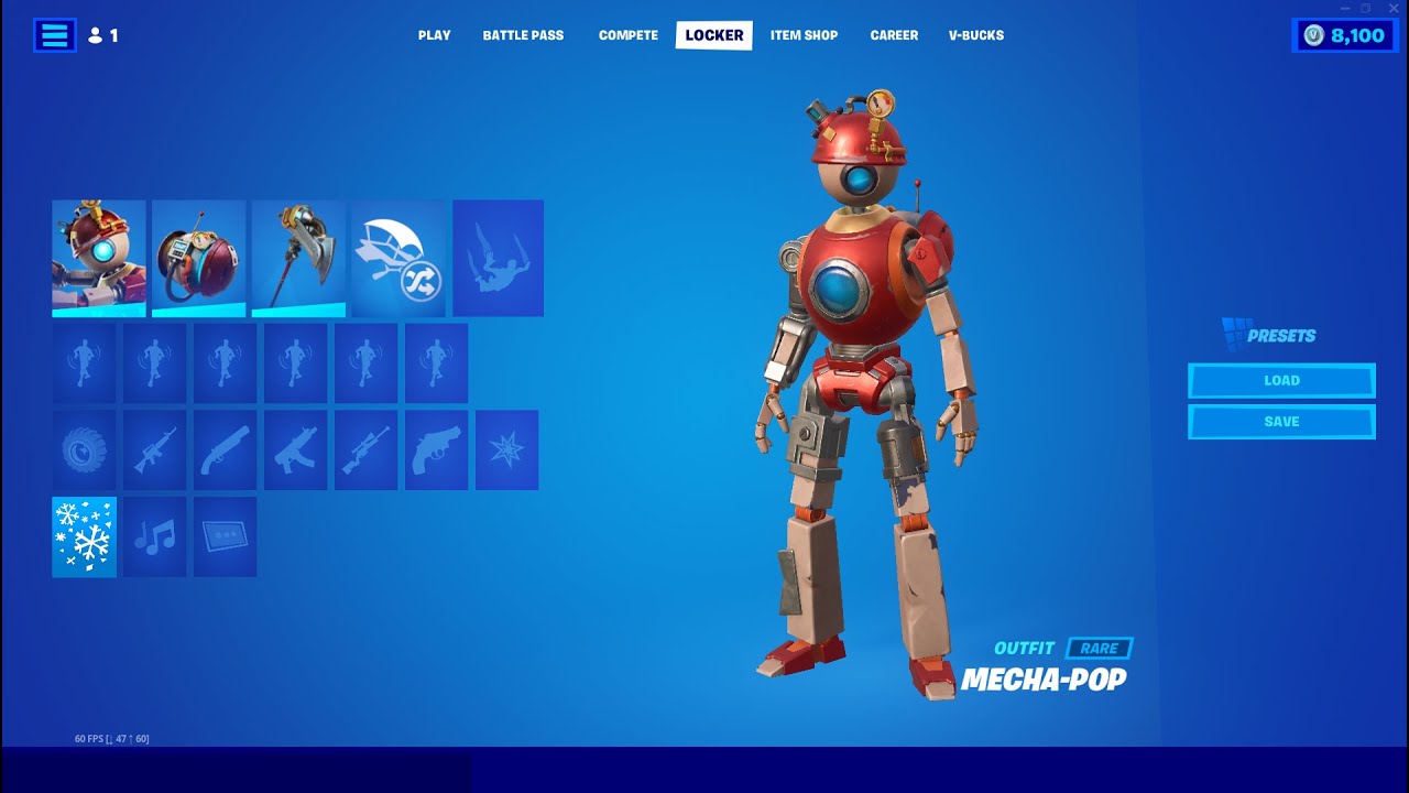 FORTNITE NEW STW STARTER PACK SKIN ( Mecha Pop ) - INGAME SHOWCASE ...