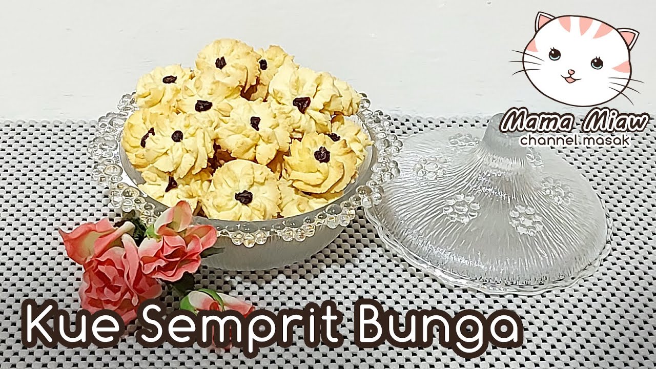 Kue Semprit Bunga 富贵花开小饼干 - YouTube