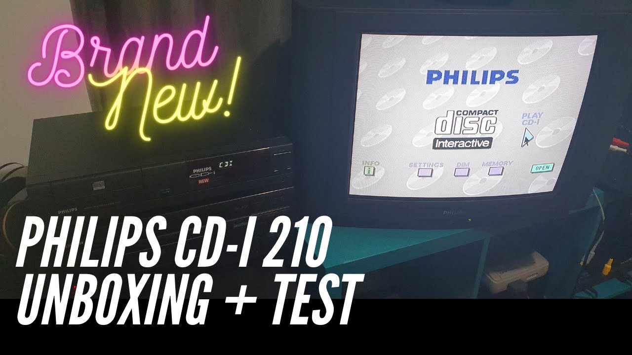 Brand New Philips CD-i 210 Unboxing and Test + Digital Video Cartridge ...