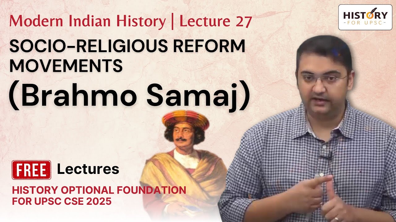Modern India History Lecture 27: Socio-religious reform movements ...