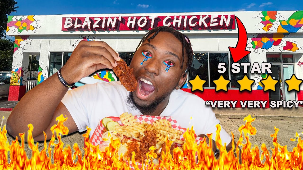 Eating the HOTTEST CHICKEN from the Highest Rated Restaurant In My City ...