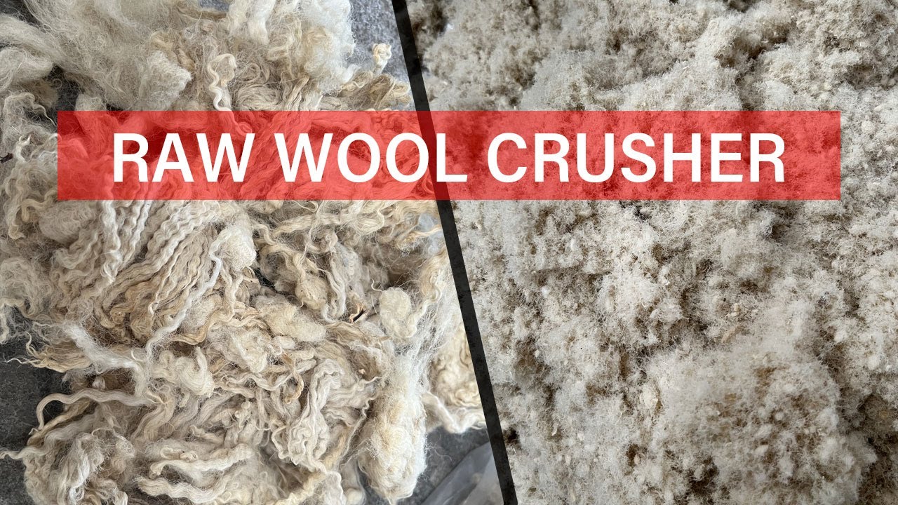 【PF400·16mm】Raw wool crusher - YouTube