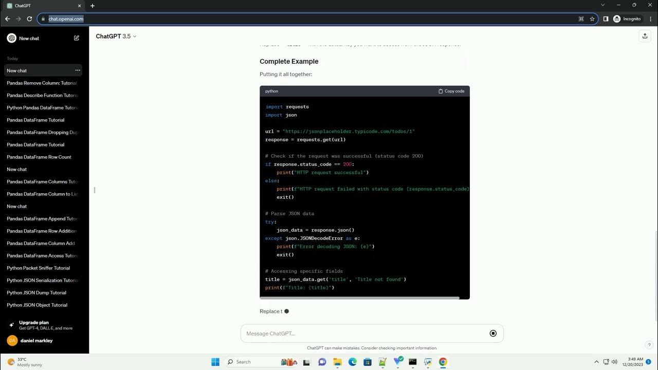 python parse json http response - YouTube