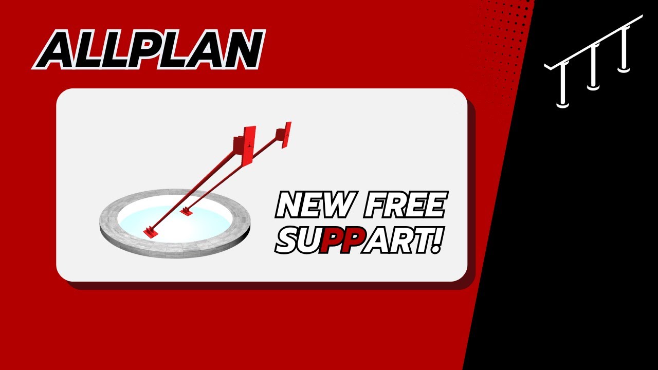 Neues SUPPART Justierstrebe für Allplan - YouTube