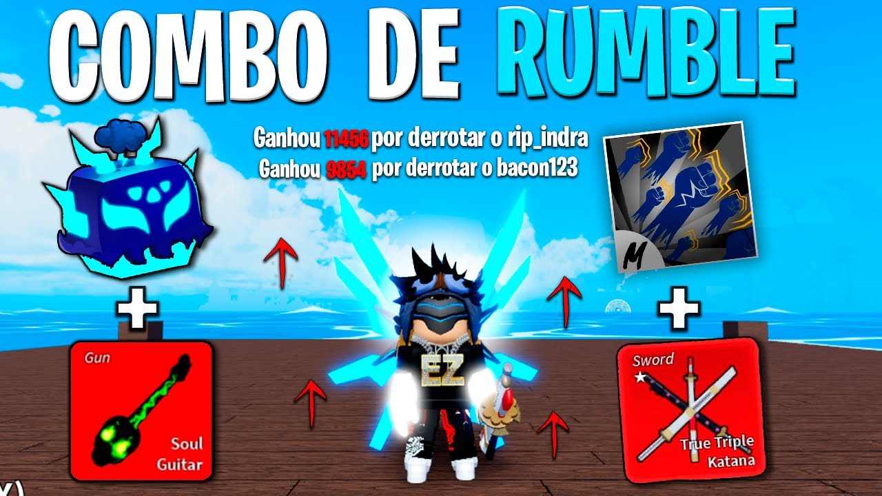 MELHOR COMBO de RUMBLE PARA INICIANTES pra SUBIR BOUNTY NO BLOX FRUITS ...