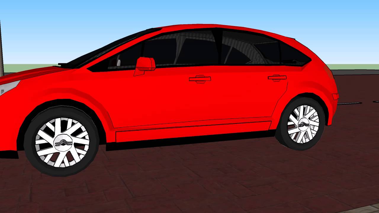 Diseño de agencia de autos en Sketchup. "RJ Cars" - YouTube