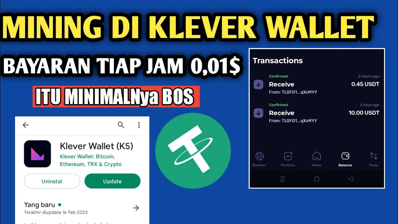 BARU $0.01 TIAP JAM ! MINING USDT TERCEPAT, TETHER USDT - YouTube