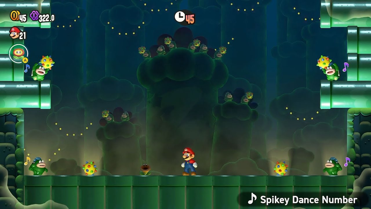 Super Mario Bros. Wonder - Spikey Dance Number (Angry Spikes and Sinkin ...