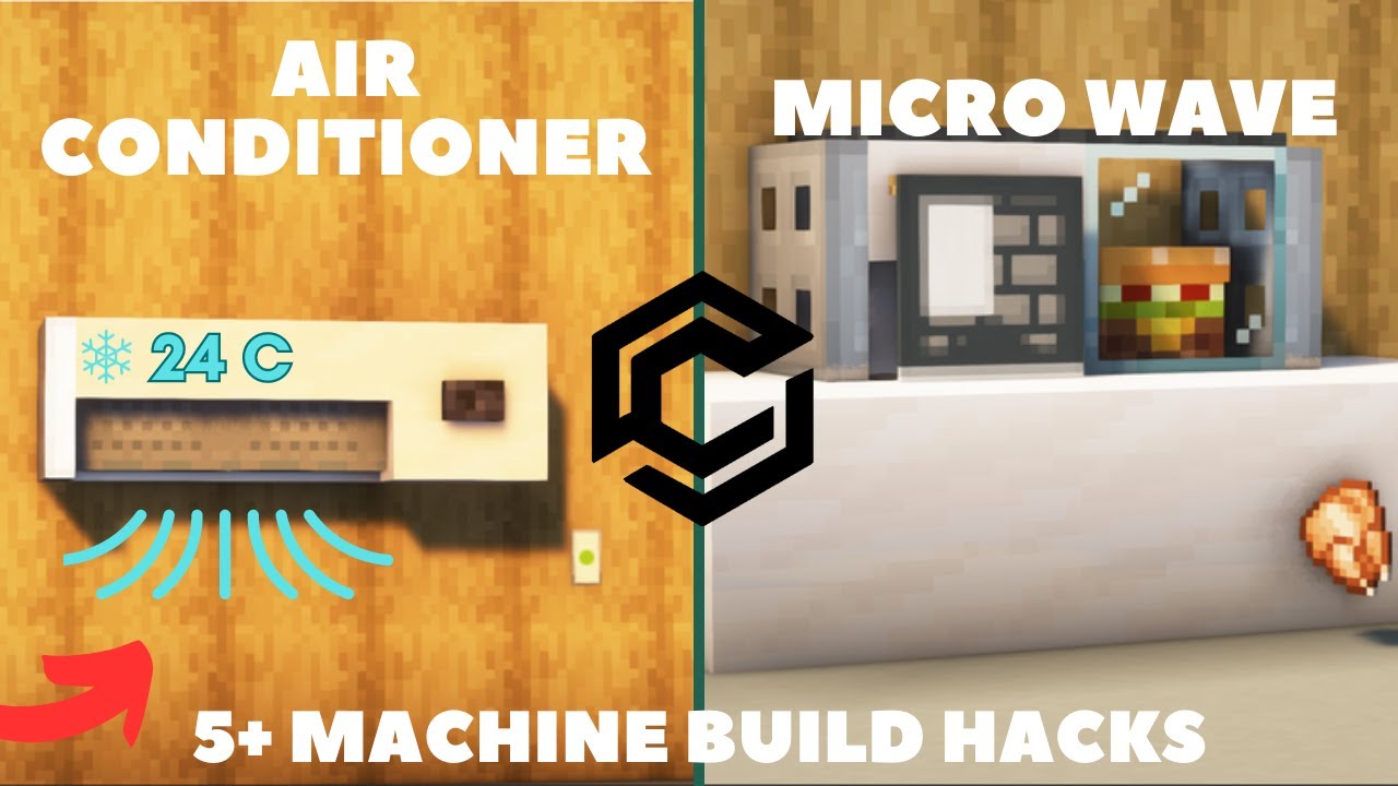 Minecraft: 5+ Machine Build Hacks - YouTube