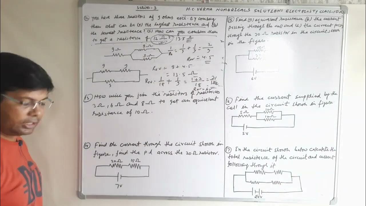 H.C.VERMA SOLUTION OF ELECTRICITY CLASS10TH BY AMRESH SIR. - YouTube
